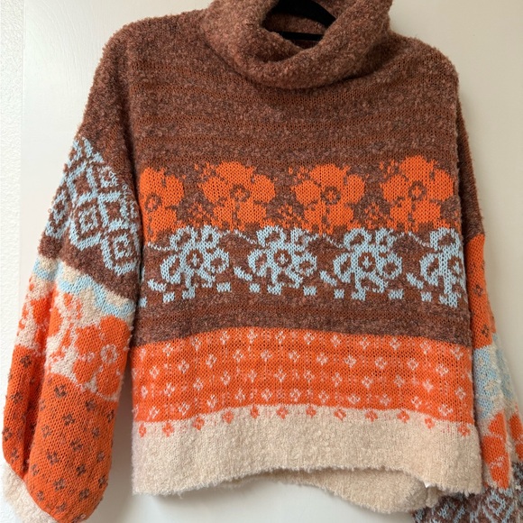 Fate | Sweaters | Cozy Brown And Orange Sweater | Poshmark